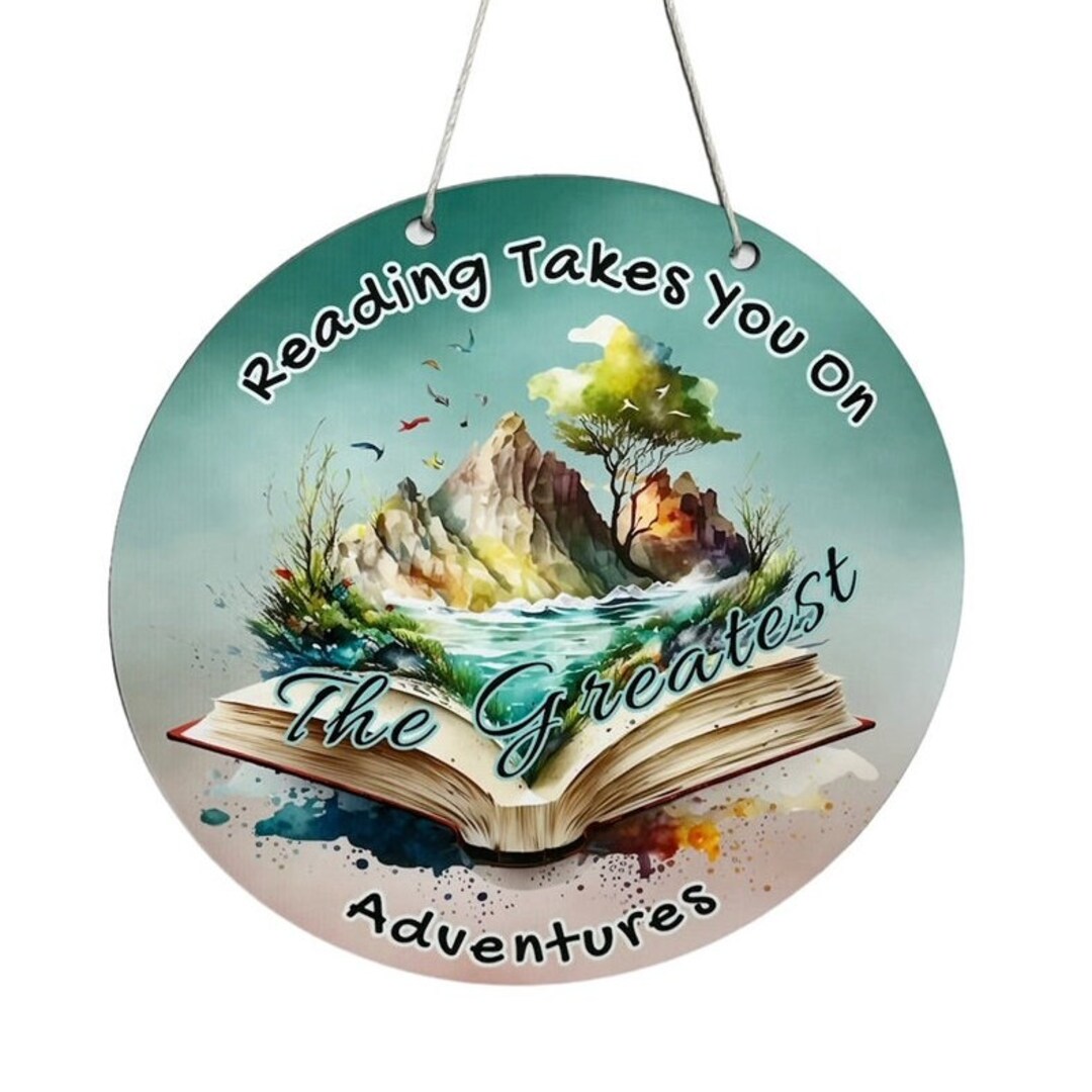 Teacher Door Sign, Reading Sign, Teacher Door Hanger, Book Nook ...