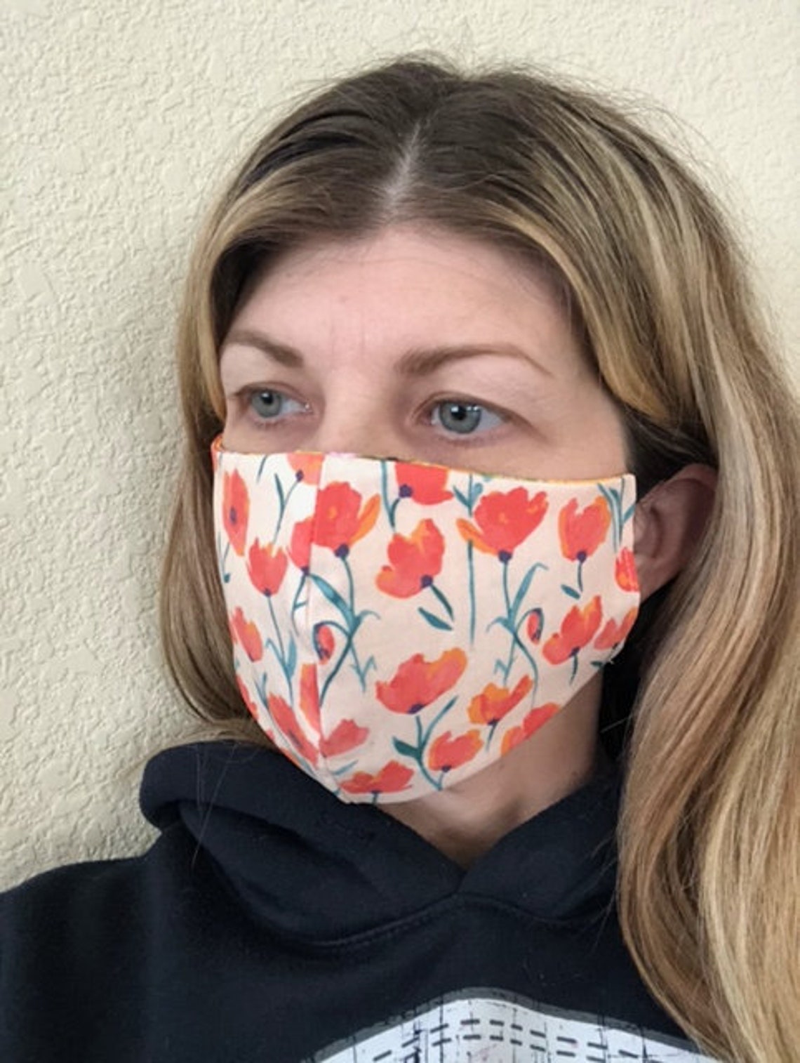 Poppy Flower Mask Ladies Face Mask Floral Mask California - Etsy