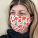 Poppy Flower Mask, Ladies Face Mask, Floral Mask, California Poppy ...