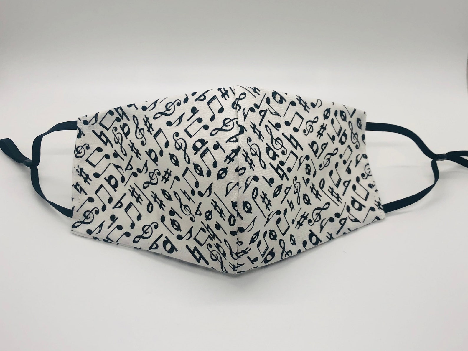 Piano Mask Music Notes Face Mask Piano Teacher Gift Black - Etsy