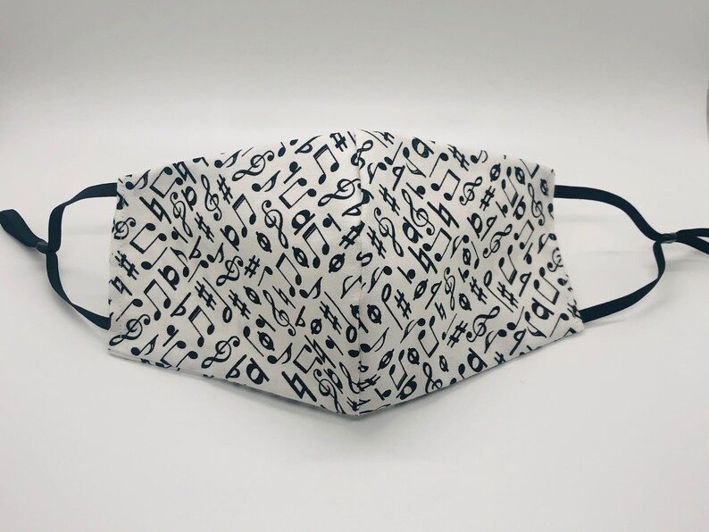 Piano Mask Music Notes Face Mask Piano Teacher Gift Black - Etsy