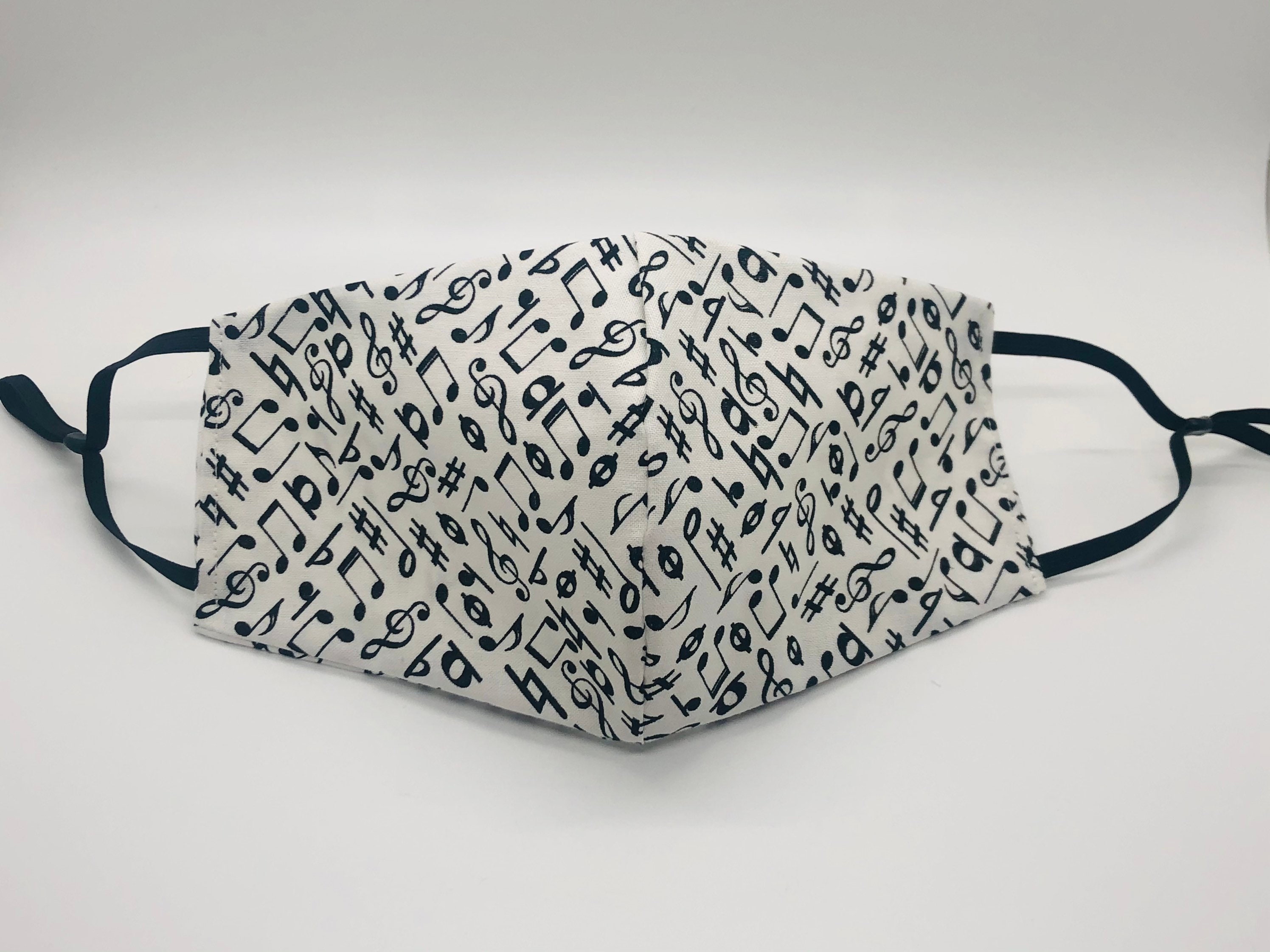 Piano Mask Music Notes Face Mask Piano Teacher Gift Black | Etsy