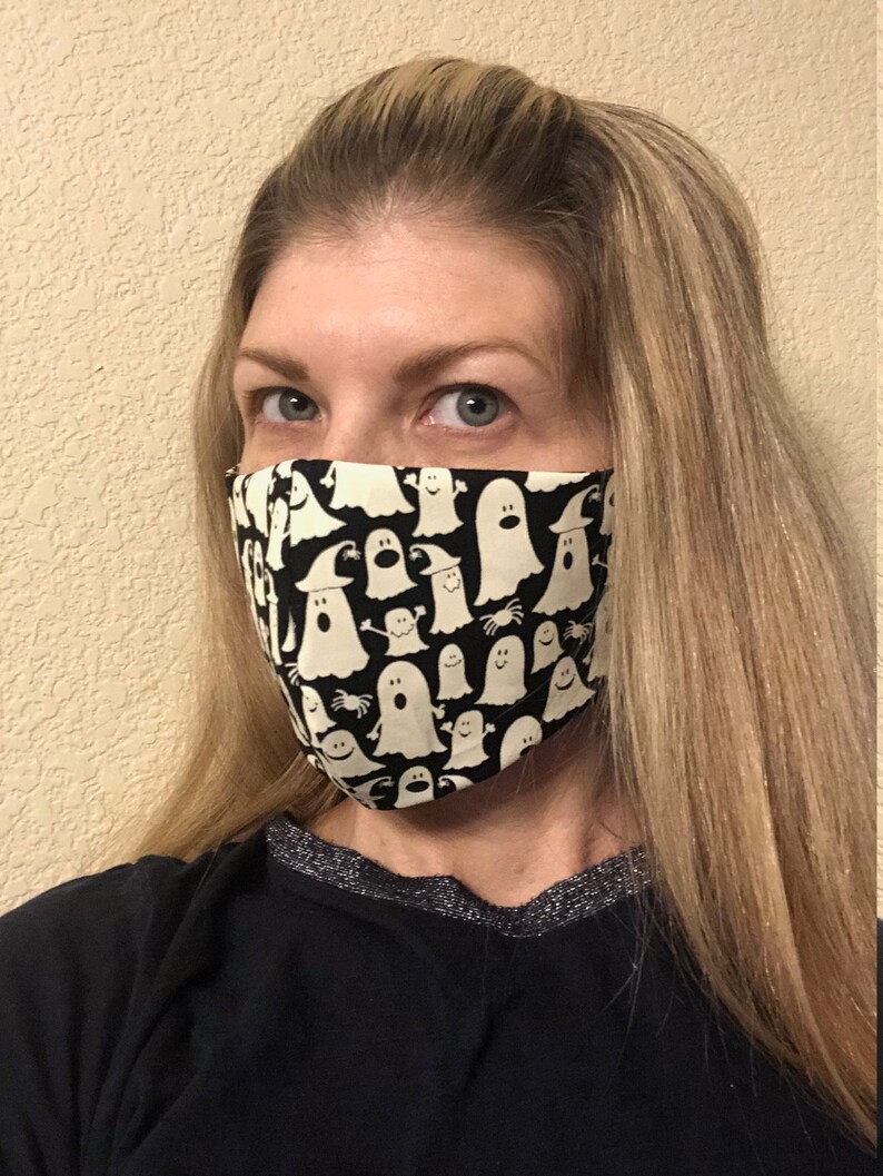 Glow in the dark mask ghost mask ghost face mask pumpkin | Etsy