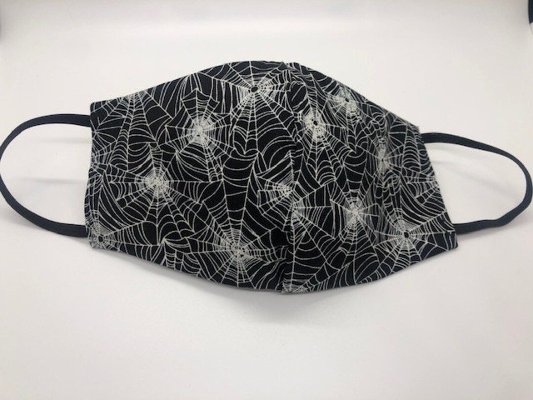 Spider Web Mask, Skeleton Mask, Reversible Mask, Spider Mask, Spider ...