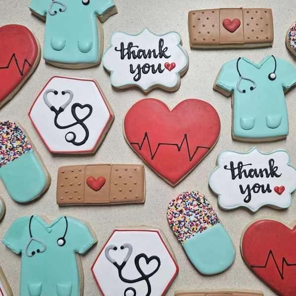 Nurse Cookies - Etsy