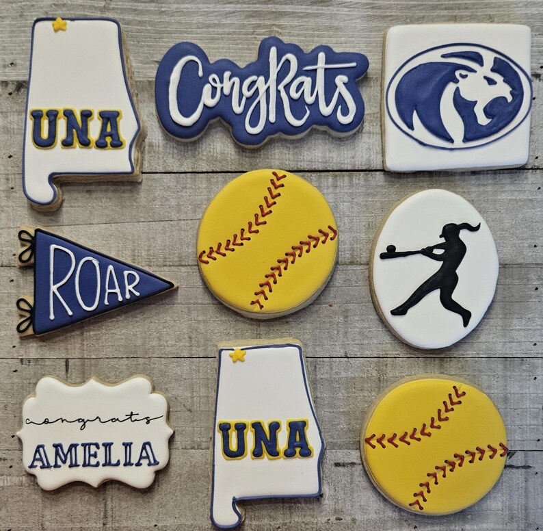 Signing Day Cookies, Senior Night Celebration, Sports, 1 Dozen - Etsy
