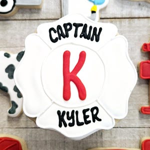 Sound the Alarm, Firefighter Cookies, Firetruck Cookies, Birthday ...