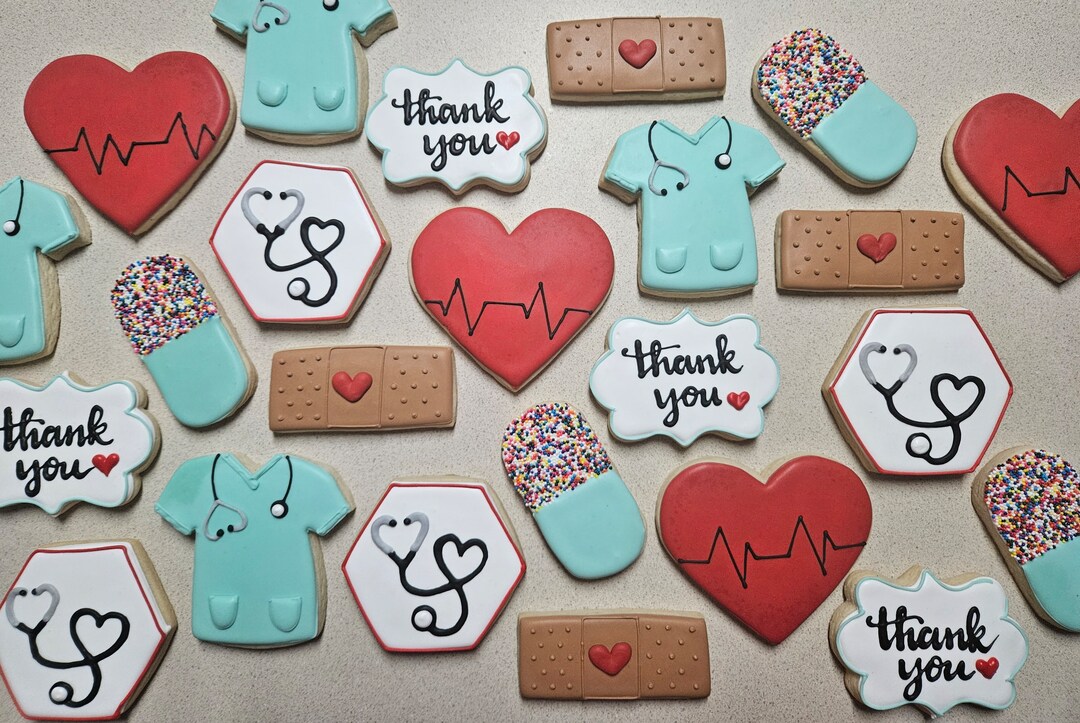 Nurse Iced Cookies, Nurse Cookies, Doctor Cookies, Thank You Cookies ...