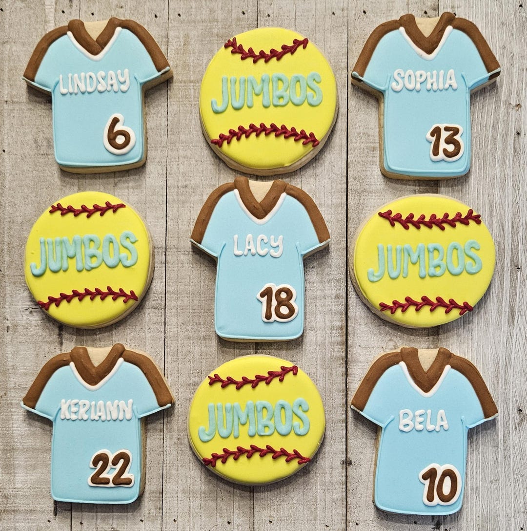 Softball Cookies, Game Day Cookies, Senior Night, Softball Playoffs ...