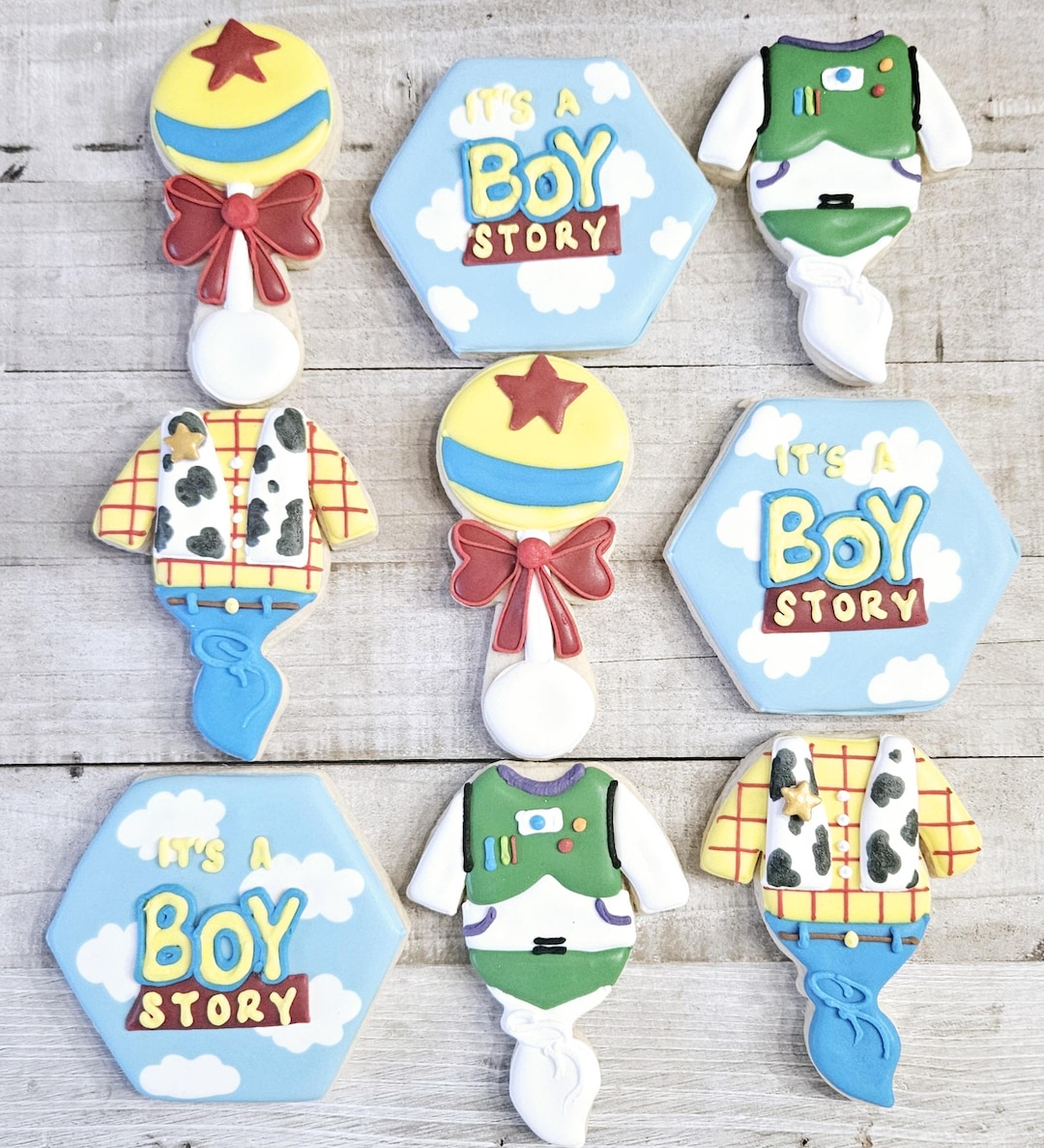 It's A Boy Story Cookies, It's A Twin Story Cookies, Woody, Buzz ...