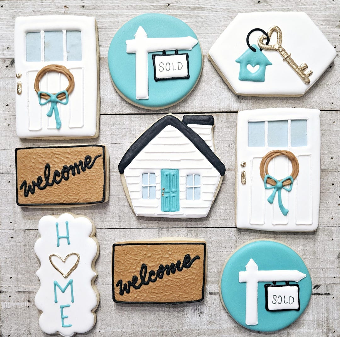 House Warming Cookies, House Warming, Welcome Home Cookies, Real Estate ...