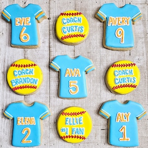 Softball Cookies, Game Day Cookies, Senior Night, Softball Playoffs ...