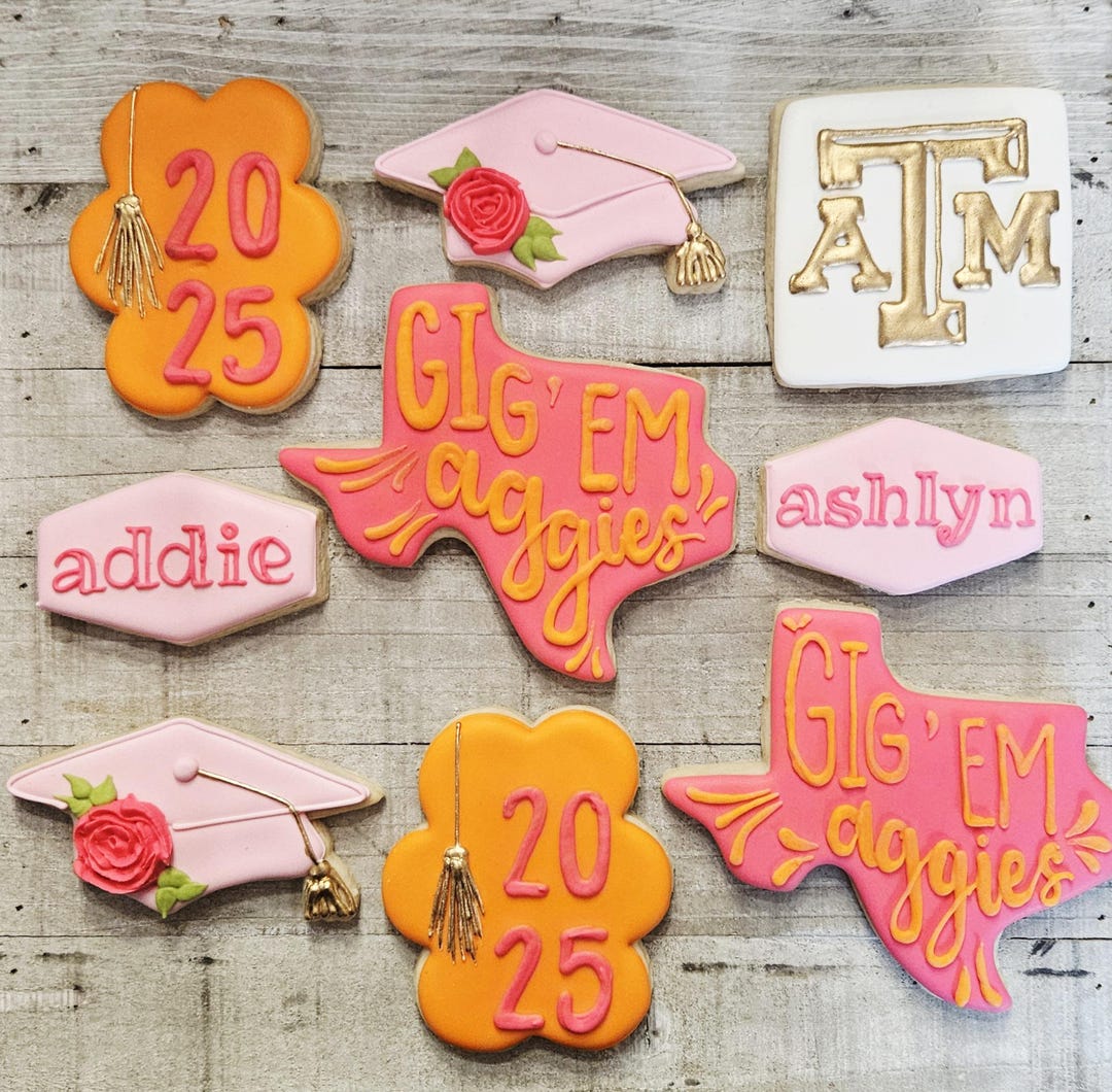 Graduation, Graduation Cookies, Class of 2025, Graduating Class of 2025 ...