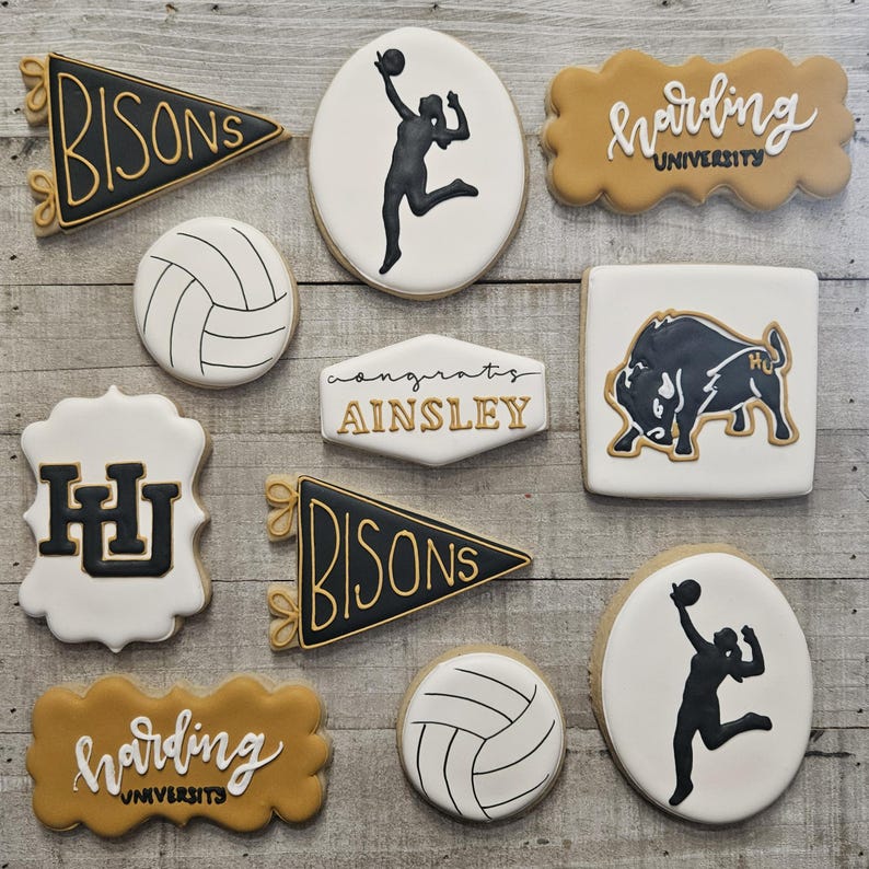 Signing Day Cookies, Senior Night Celebration, Sports, 1 Dozen - Etsy
