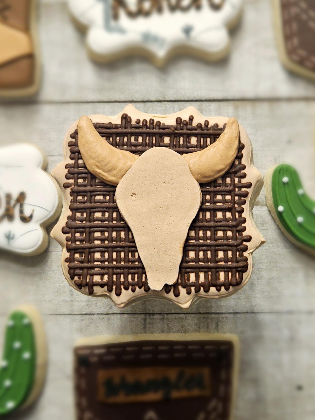 Western Theme Iced Cookies, Cowboy Boots, Cactus, Little Cowboy, (1 ...