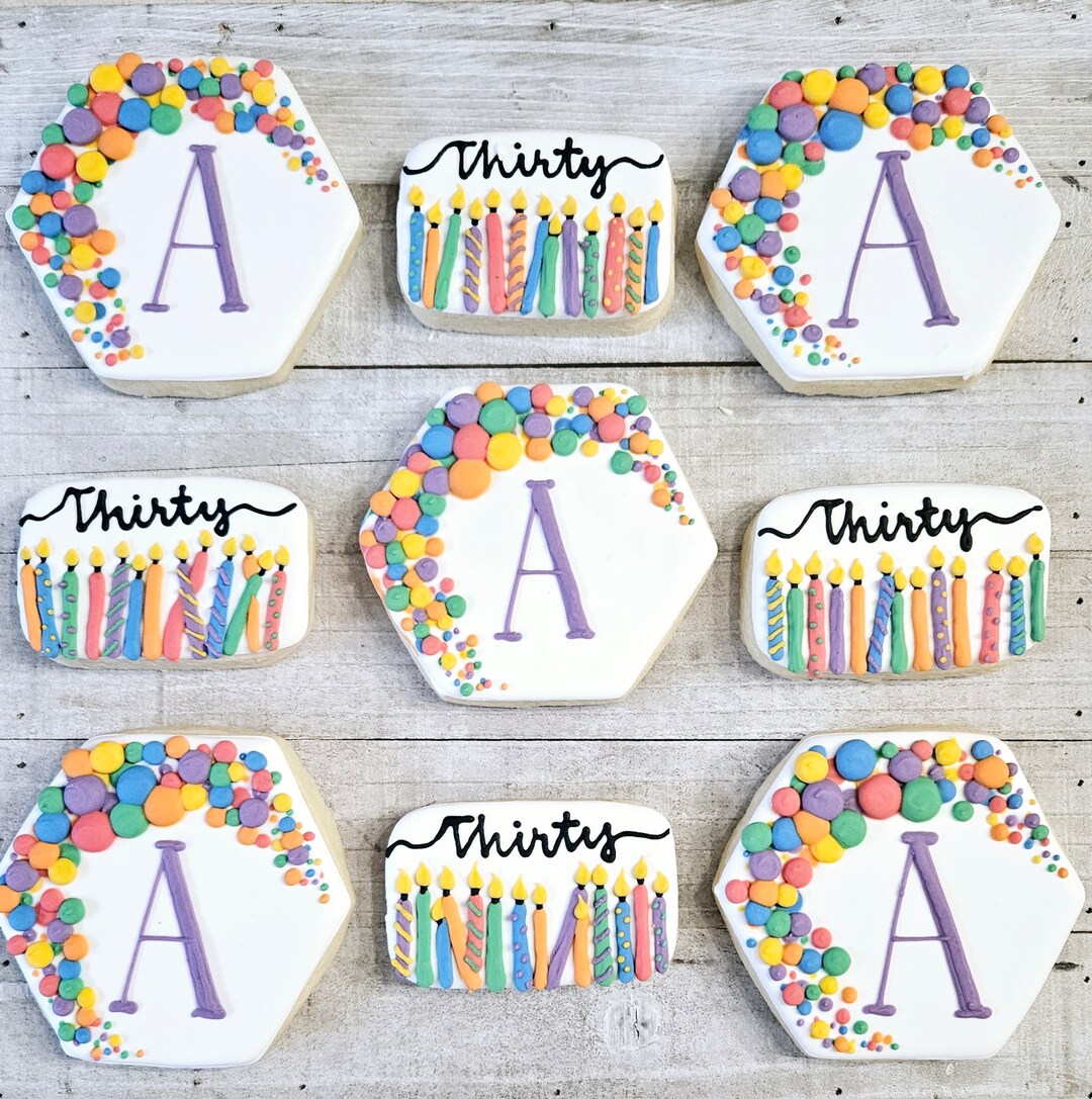 Birthday Cookies - Etsy