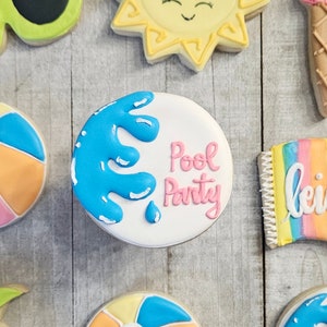 Pool Party, Pool Party Cookies, Pool Party Theme Cookies, Pool Cookies ...