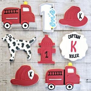 Sound the Alarm, Firefighter Cookies, Firetruck Cookies, Birthday ...