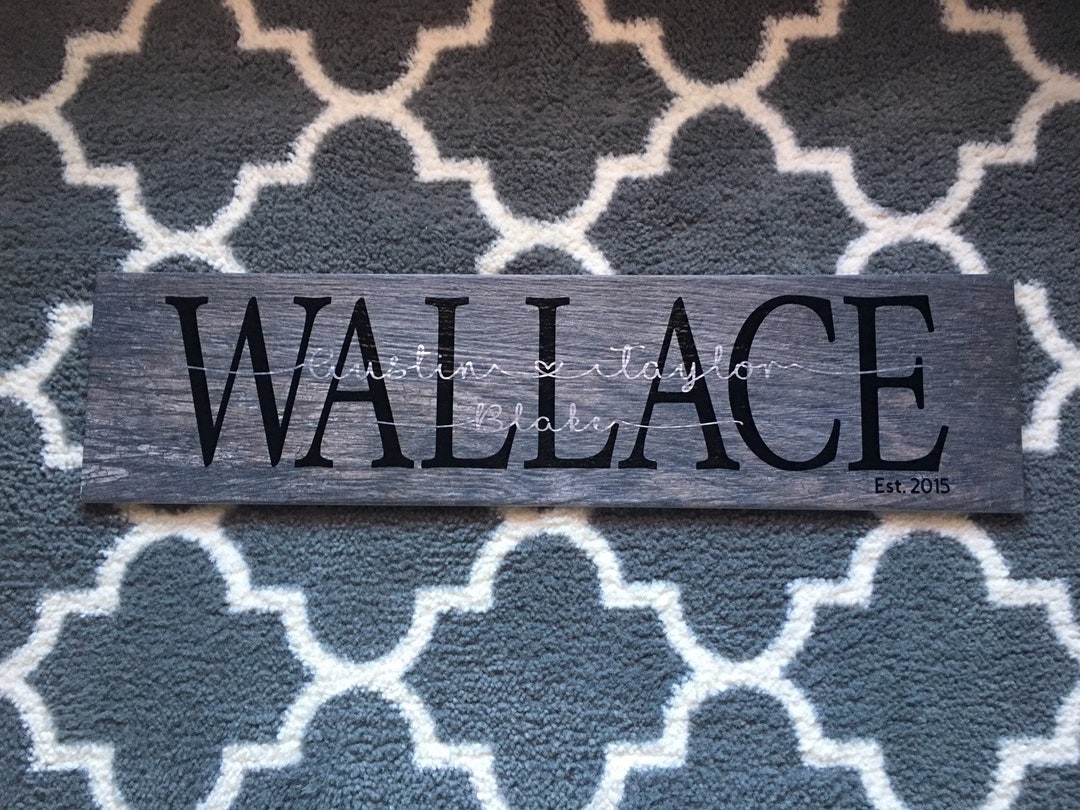 Family Name Tile - Etsy