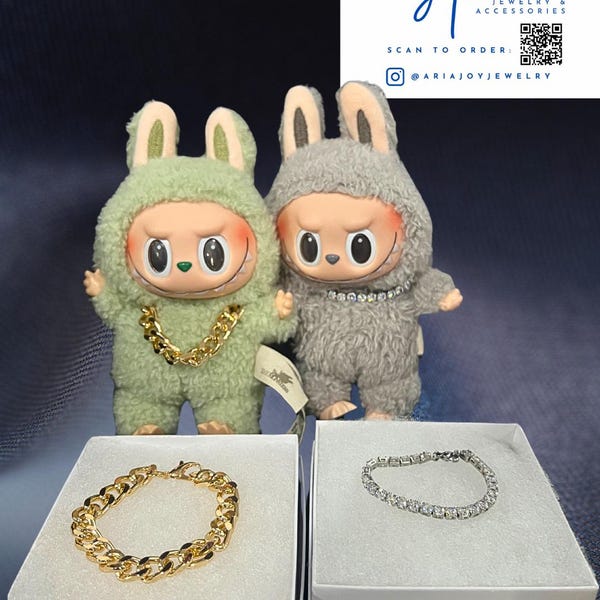 Labubu Silver Chain - Etsy UK