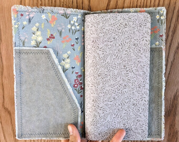Gray Traveler's Notebook Cover With Insert - Etsy
