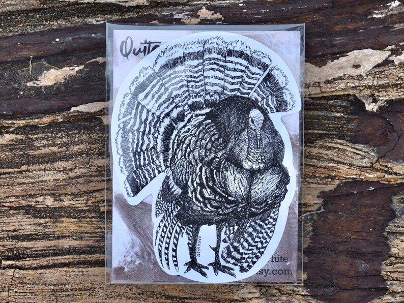 Wild Turkey Vinyl Sticker - Etsy