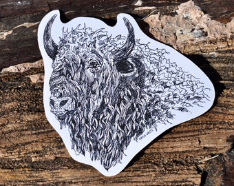 Bison Head - Etsy