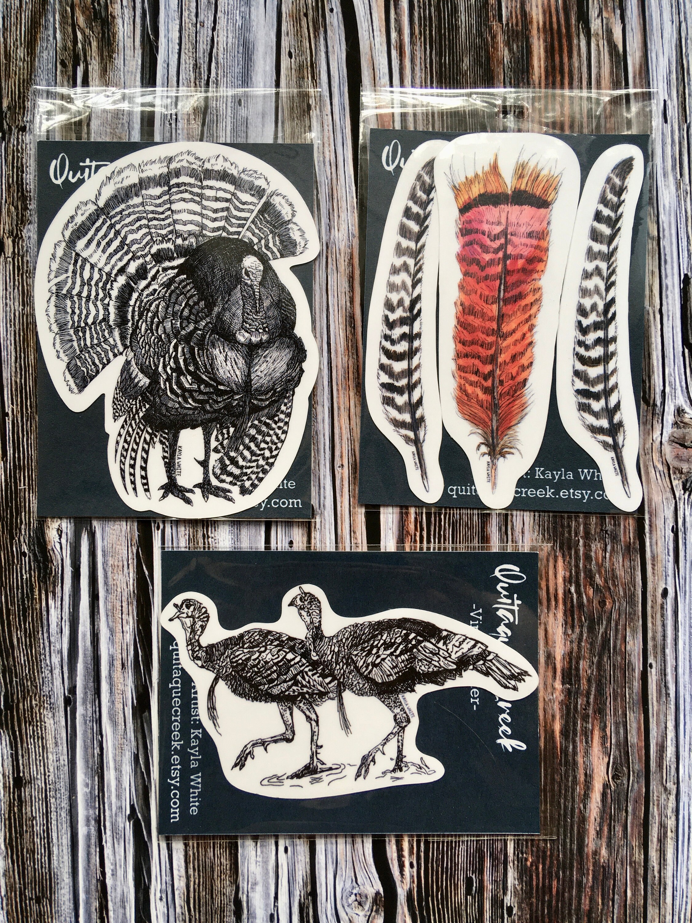 Turkey Vinyl Sticker Set 5 Stickers - Etsy