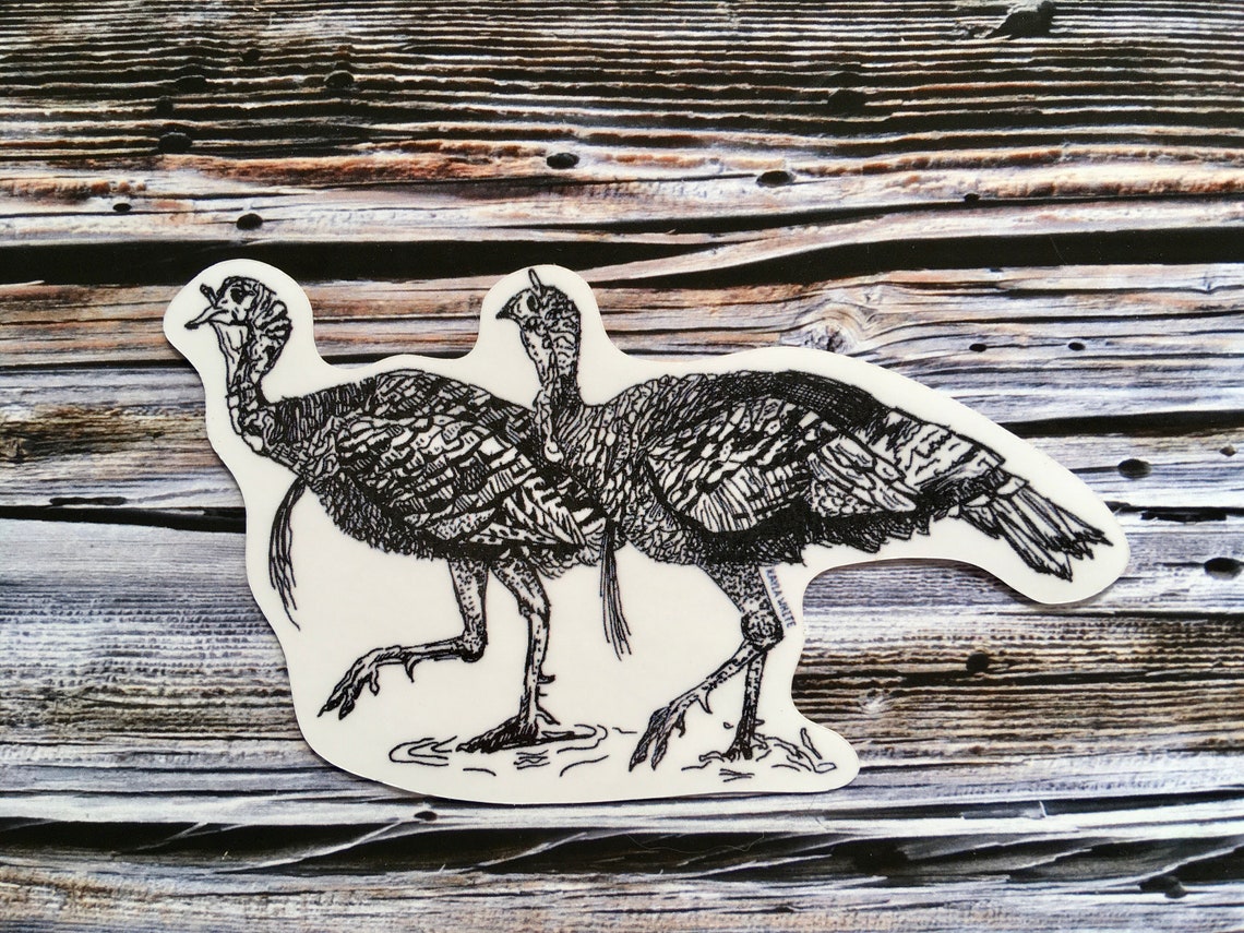 Turkey Vinyl Sticker Set 5 Stickers - Etsy