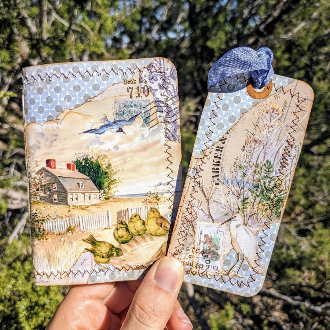 Passport Size Traveler's Notebook Insert- Birds by the Seashore - Etsy