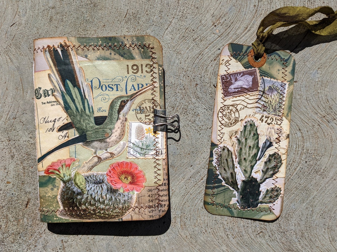 Passport Size Traveler's Notebook Insert- Desert Hummingbird - Etsy