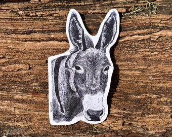 Donkey Burro Stickers One Inch Round Seals - Etsy