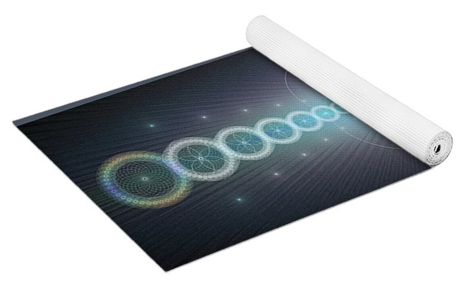 Angelic Magic black Background Yoga/meditation Mat - Etsy