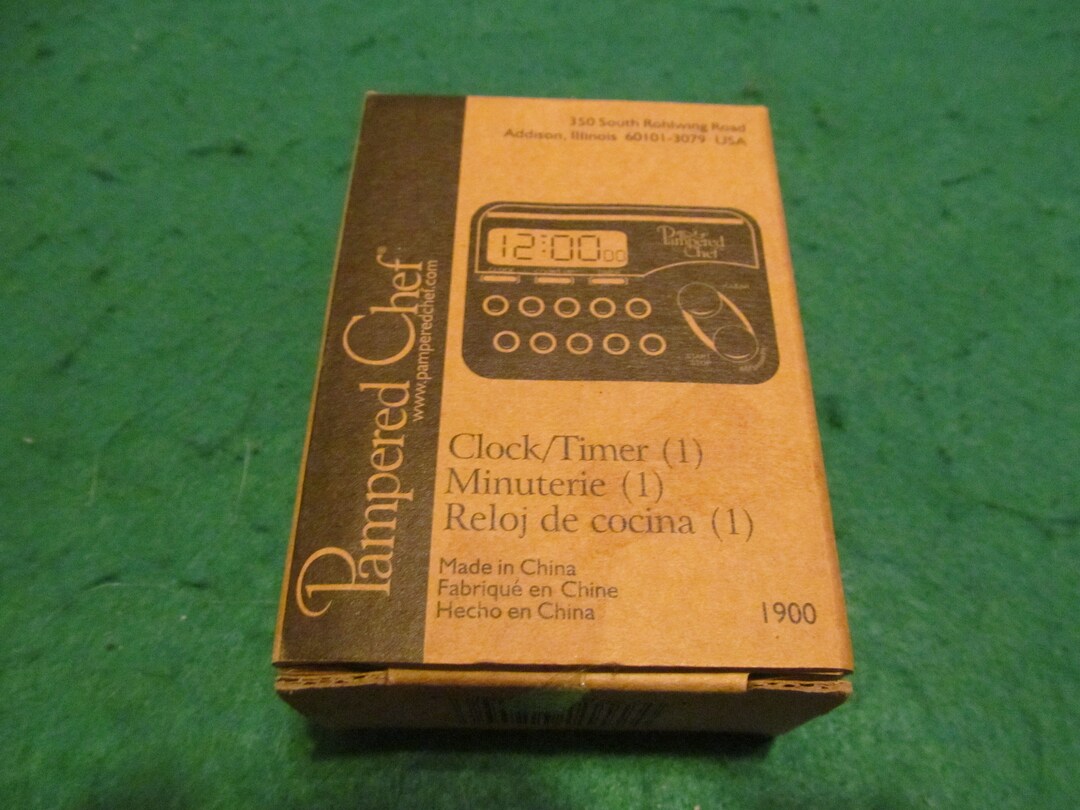 The Pampered Chef Digital Clock/ Timer Model 1900 Brand New - Etsy