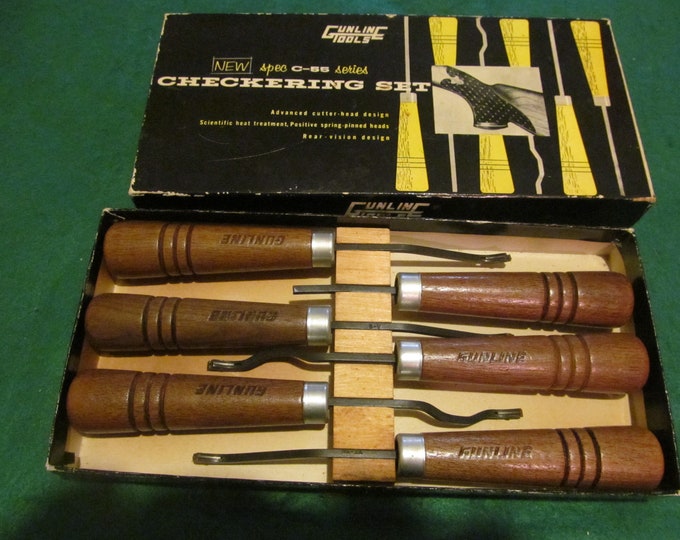 Vintage Gunline Tools Spec C-55 Series Checkering Set - Excellent ...