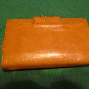 HOBO the Original ALICE Tan Leather Silver Frame Snap Flap & Kiss Lock ...