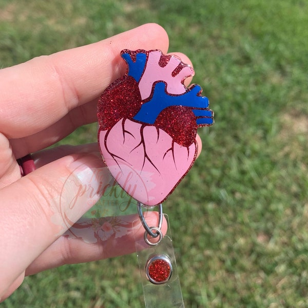 Anatomical Heart Badge Reel - Etsy