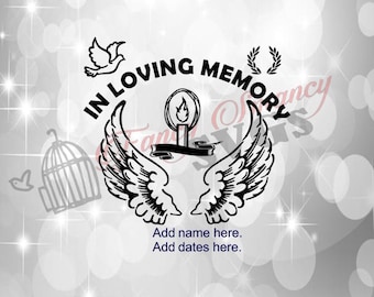 In loving memory svg | Etsy