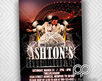 Elvis party invitations | Etsy