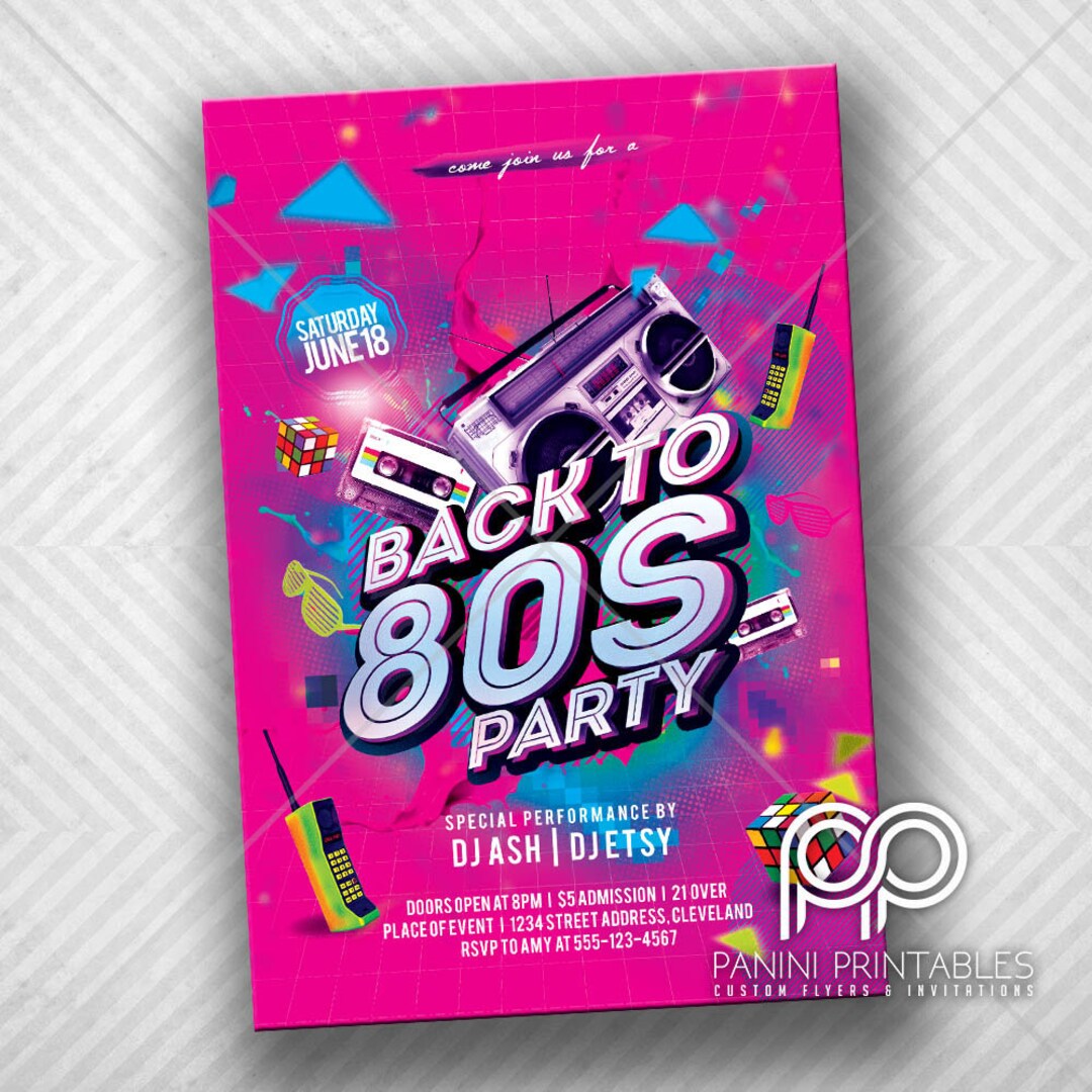 80s Party - Decades Party - 80s Birthday Party - Back to the 80s - 80s ...