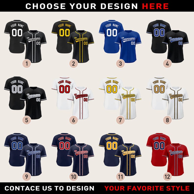 KXK Custom Stitched Baseball Jersey: Personalized Name & Number, Fan ...