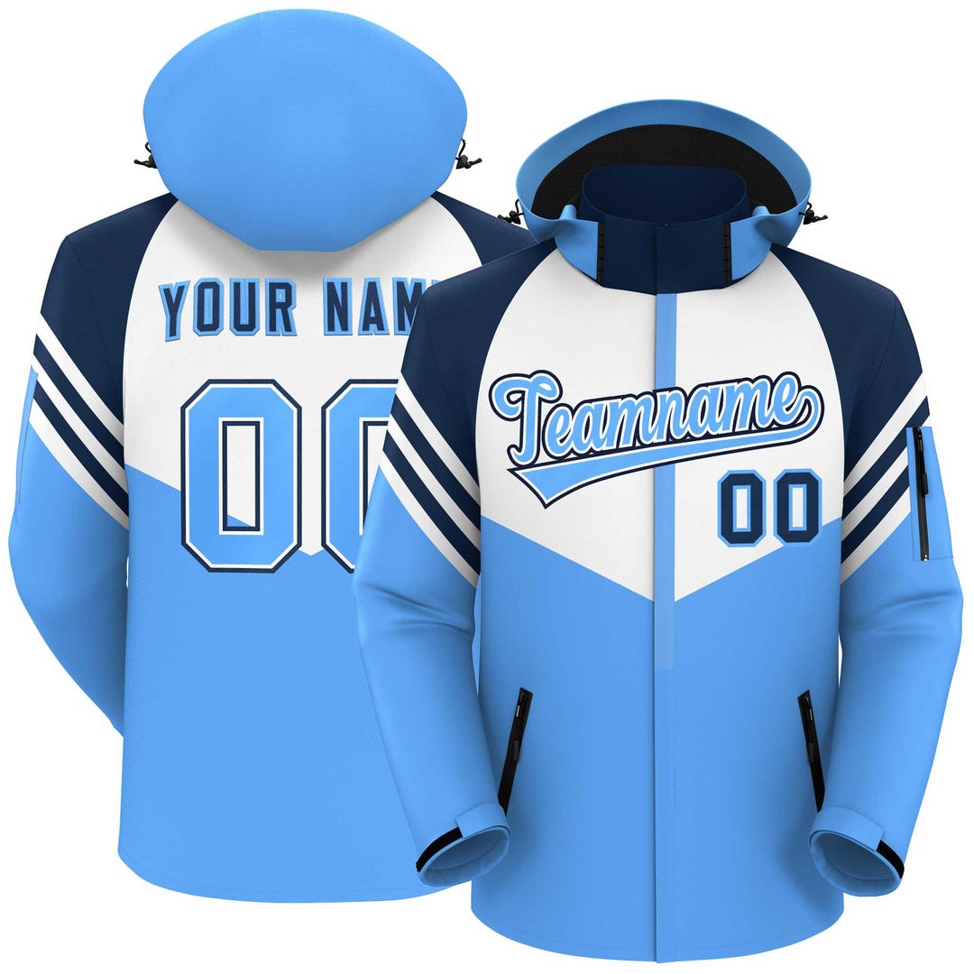 KXK Custom Stitched Number and Name Block Personalized Outdoor Hooded ...