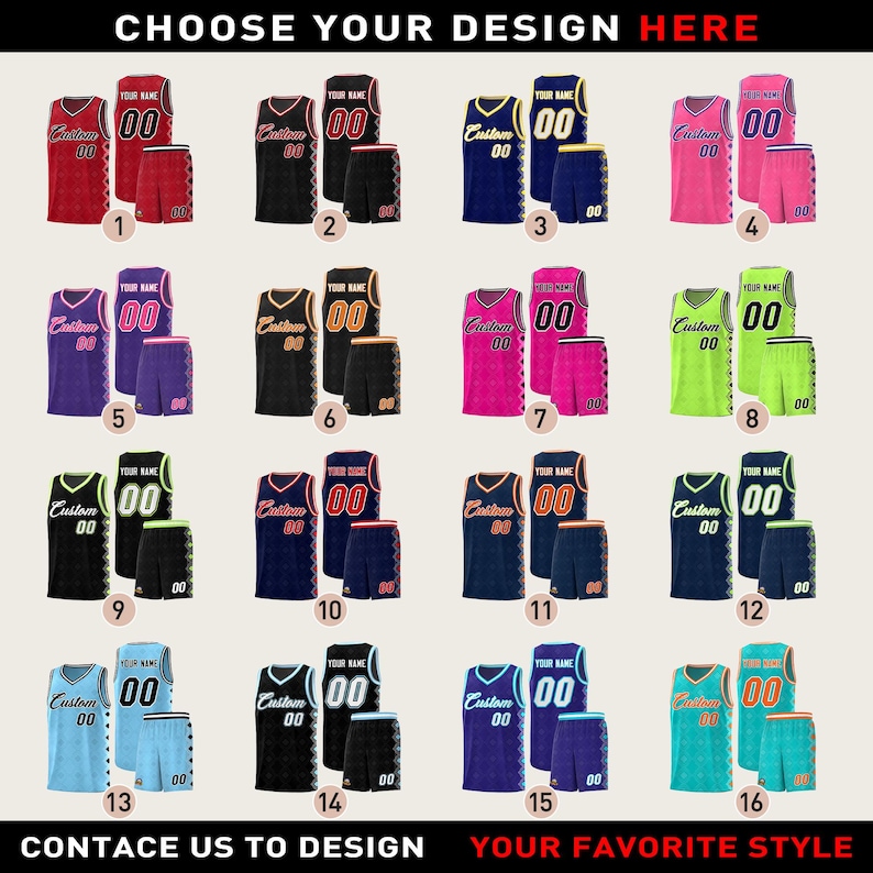 KXK Personalized Basketball Jersey Set, Custom Basketball Player ...