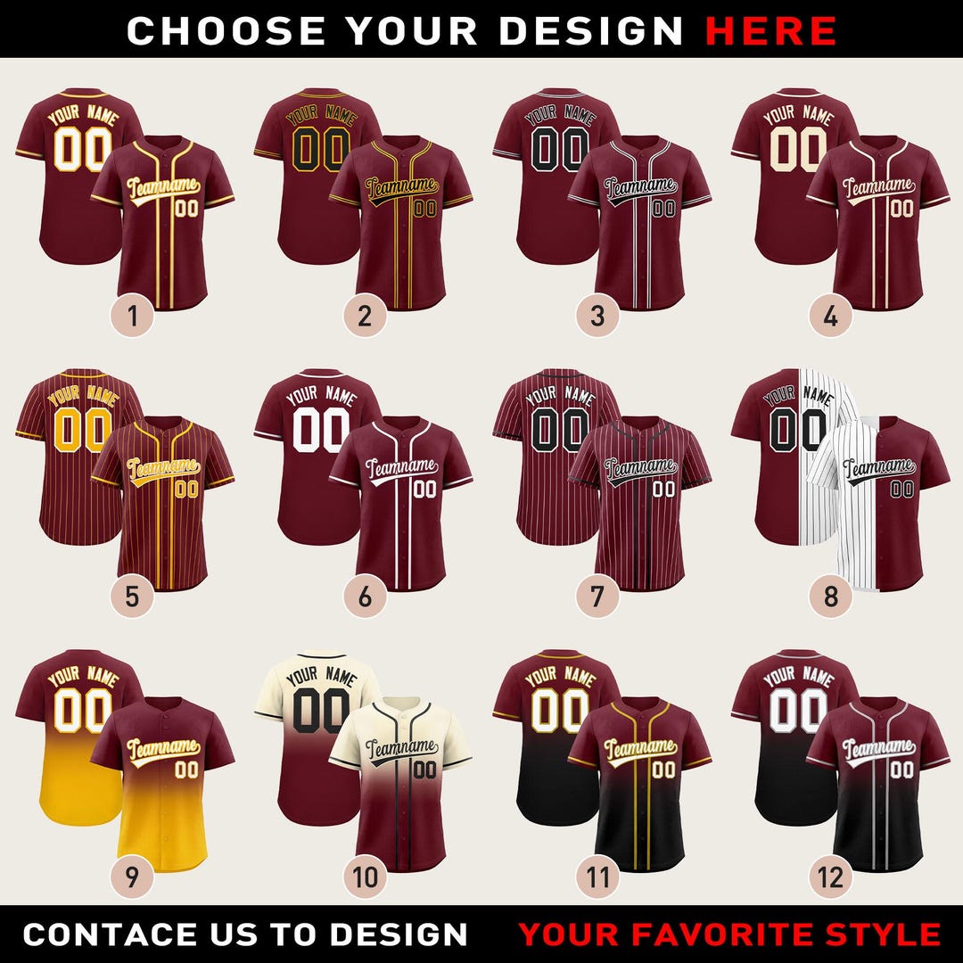 KXK Custom Stitched Baseball Jersey: Personalized Sports Gift - Etsy