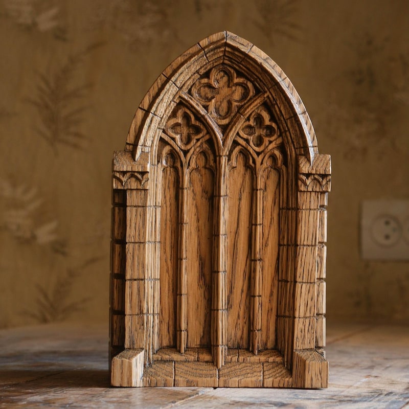 Gothic Wood Panel - Etsy