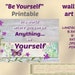 Be Yourself Printable Instant Download Wall Art - Etsy