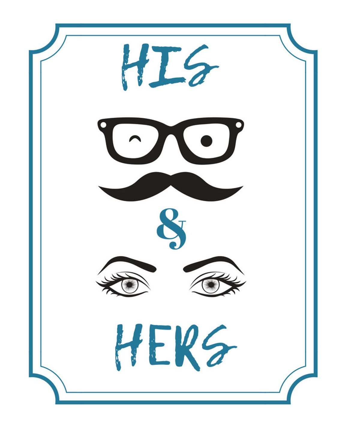 His and Hers Downloadable Print Wall Artwork - Etsy