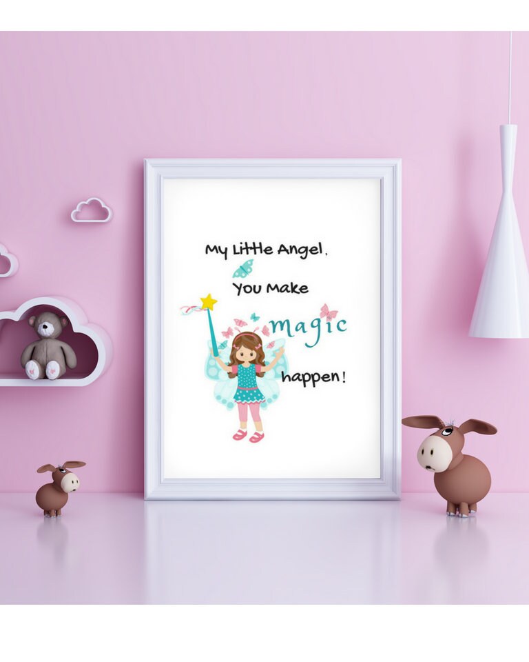 Angel Poster Childs Room Art Work / Digital Download / Wall Art - Etsy