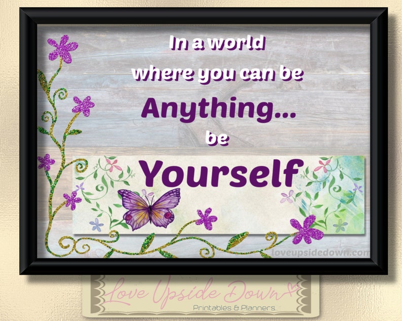 Be Yourself Printable Instant Download Wall Art - Etsy