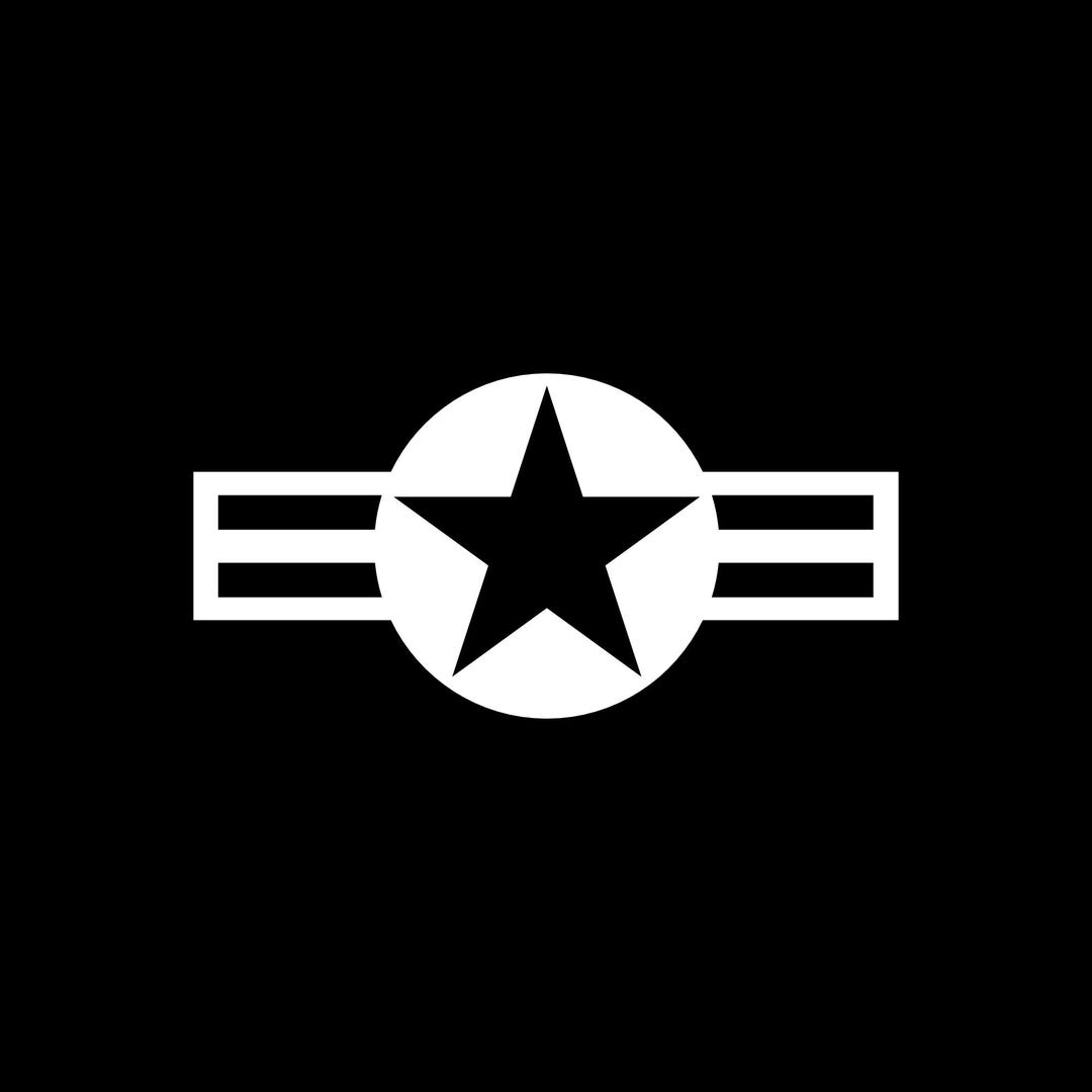 Air Force National Star and Bars Decal by Momentum Decals - Etsy